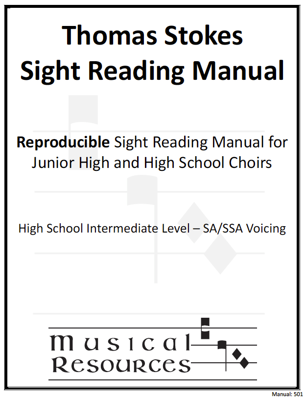 (Digital) Thomas Stokes Sightreading Manual #501 - SA/SSA High School ...