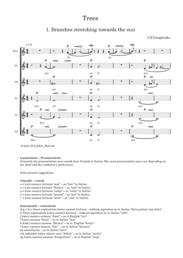 Trees– Musical Resources