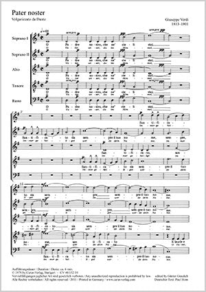 Pater noster (O Vater unser im Himmel)– Musical Resources