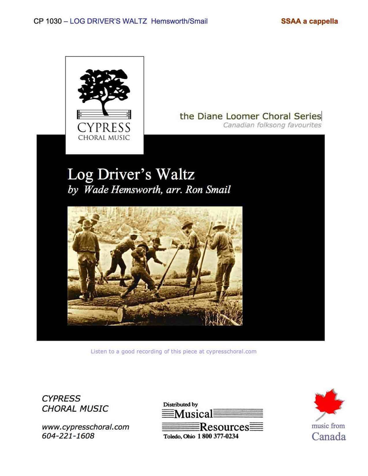 Log Driver’s Waltz– Musical Resources