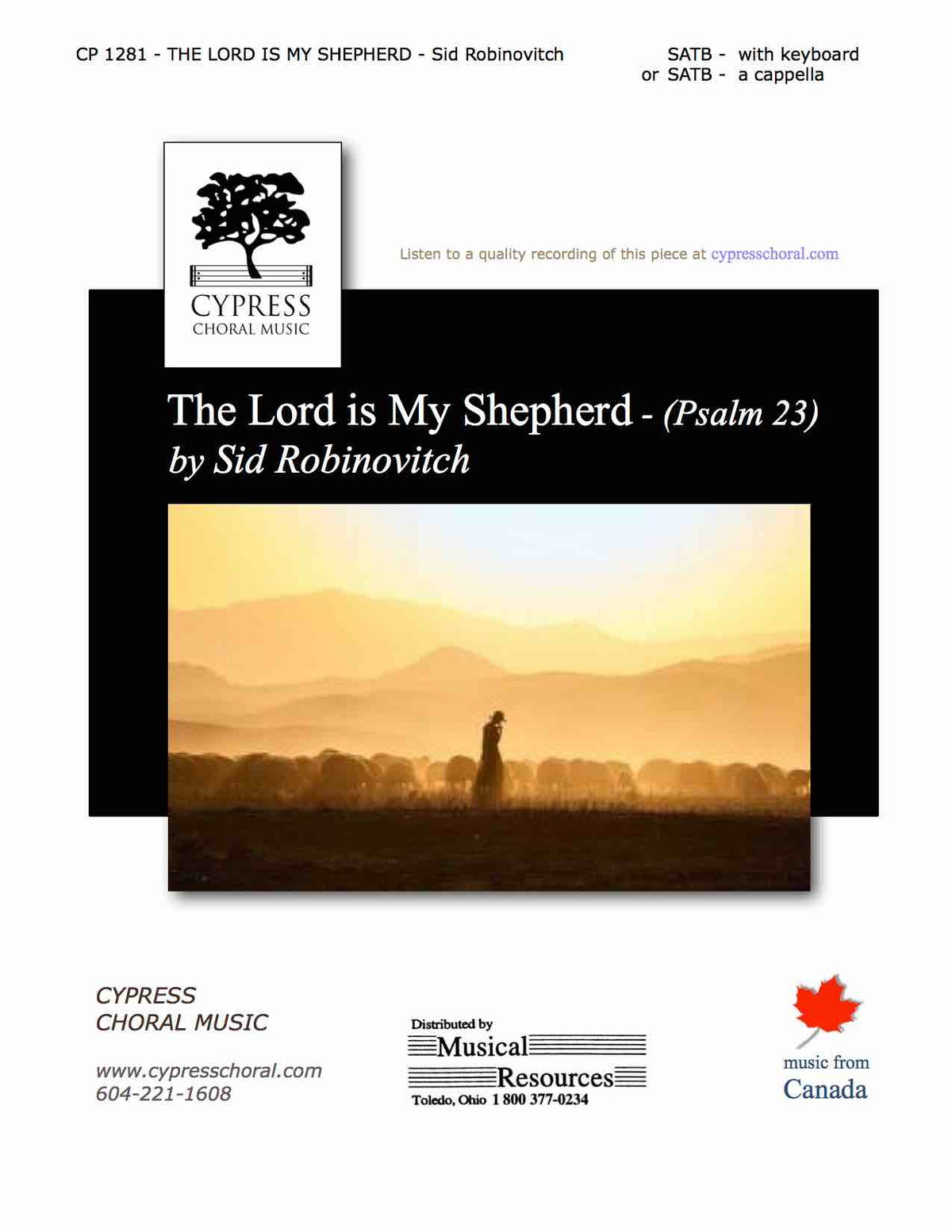 Psalm 23– Musical Resources