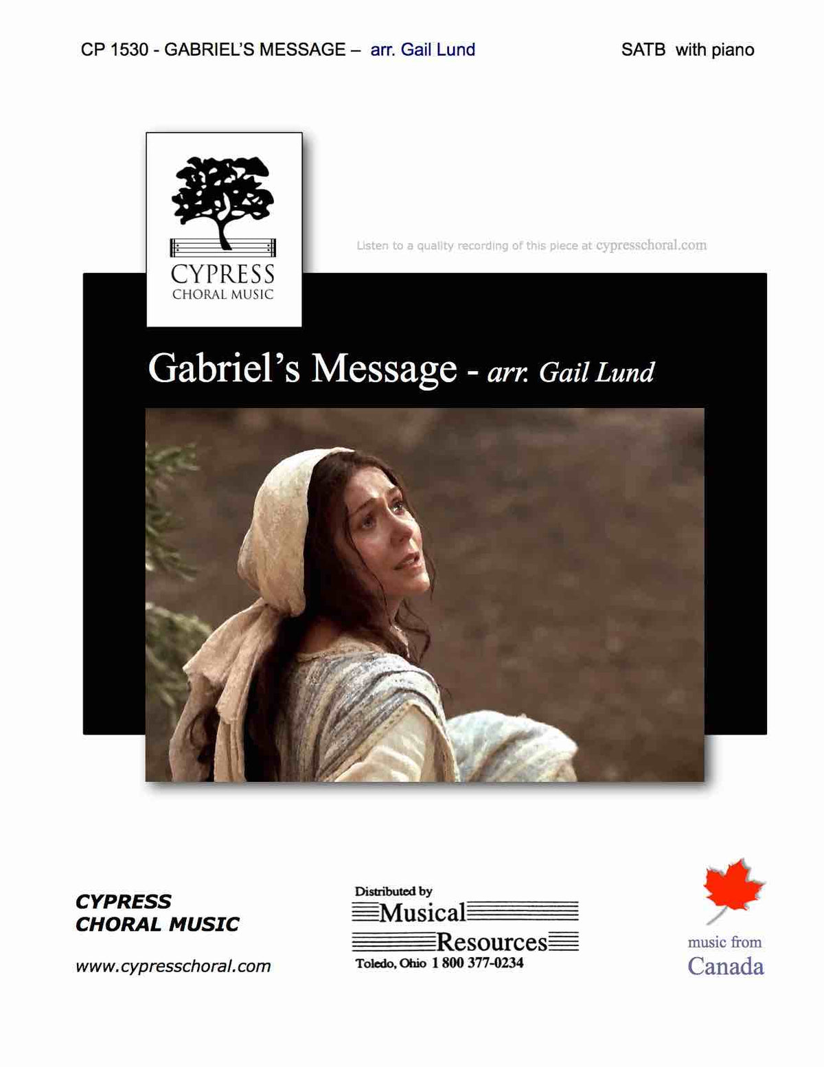 Gabriel's Message– Musical Resources