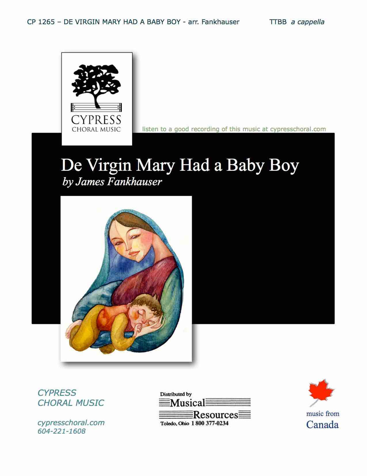 Virgin Mary– Musical Resources