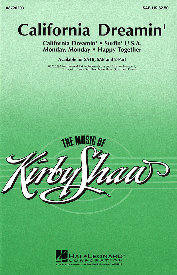 California Dreamin' (Medley)– Musical Resources