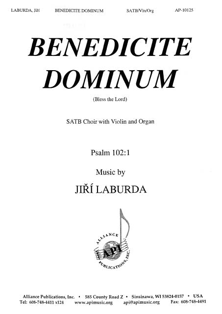 Benedicite Dominum– Musical Resources