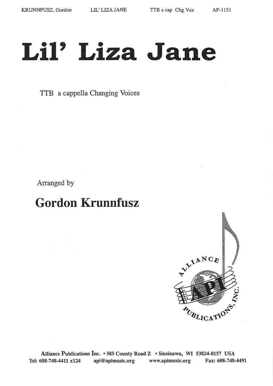 Lil Liza Jane– Musical Resources