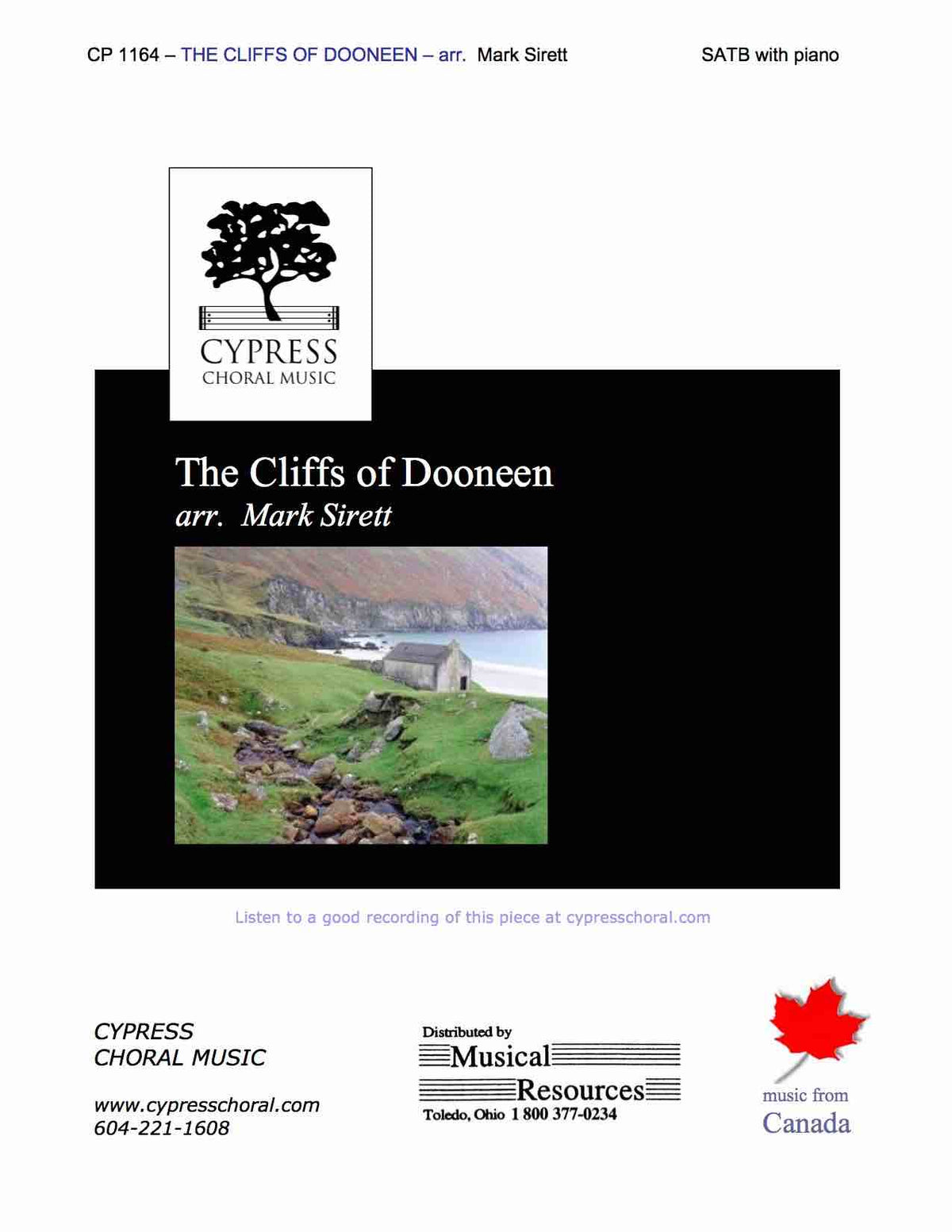 Cliffs of Dooneen– Musical Resources