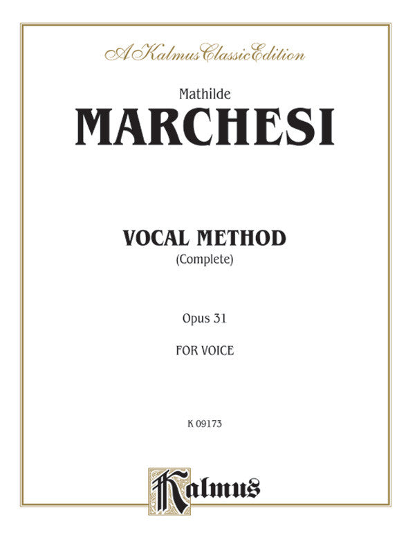 Vocal Method, Opus 31 (Complete)– Musical Resources