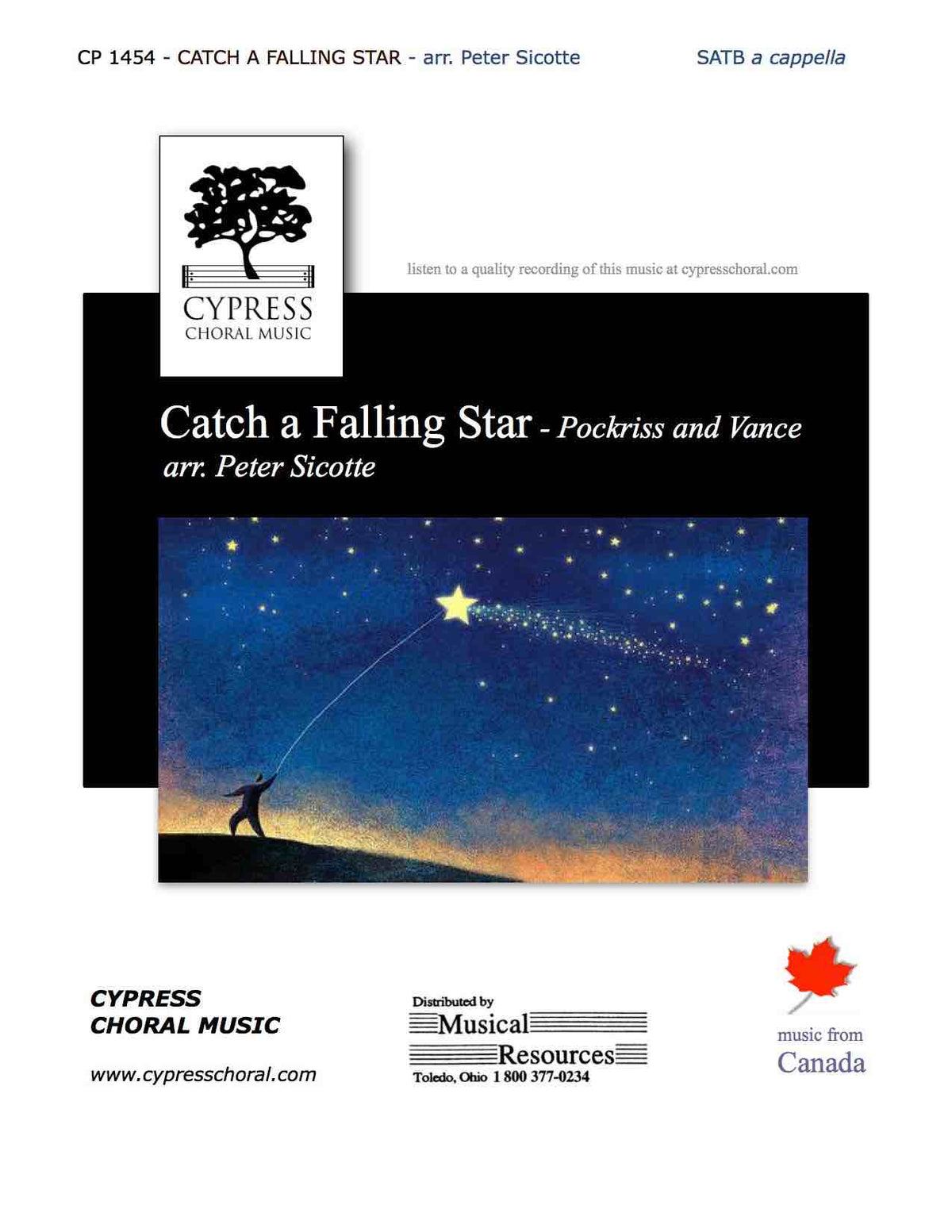 Catch a Falling Star– Musical Resources
