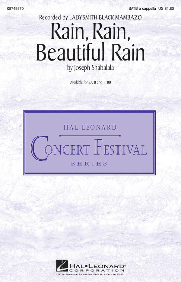 Rain, Rain, Beautiful Rain– Musical Resources