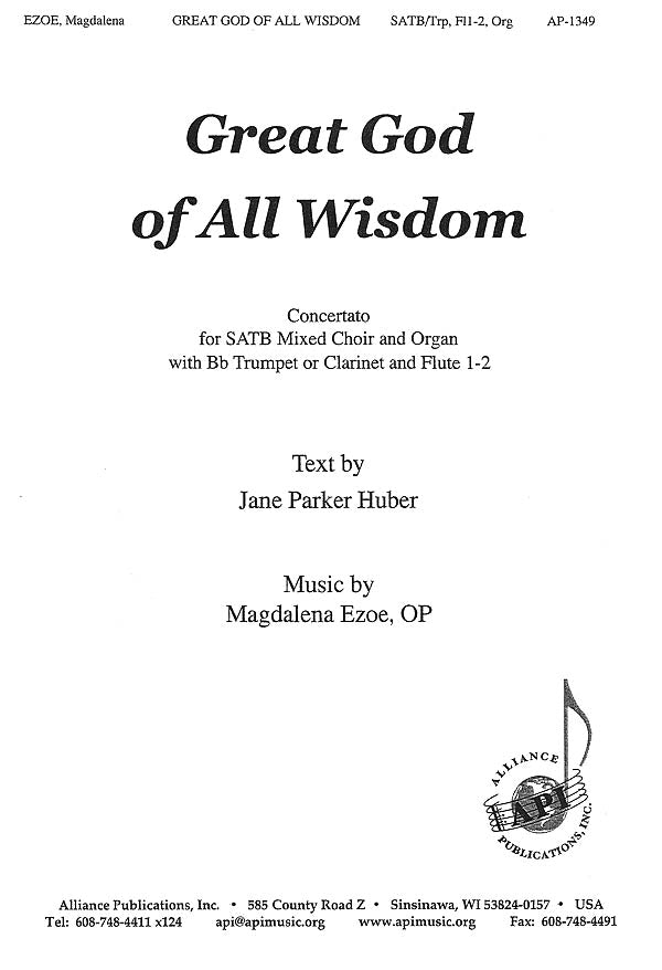 Great God of All Wisdom– Musical Resources