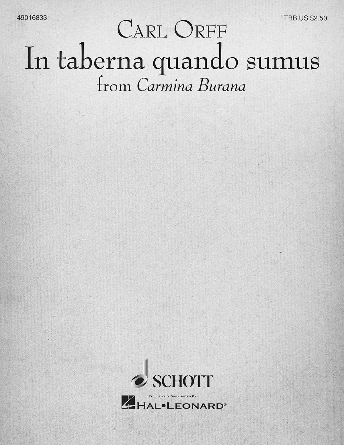 In Taberna Quando Sumus– Musical Resources