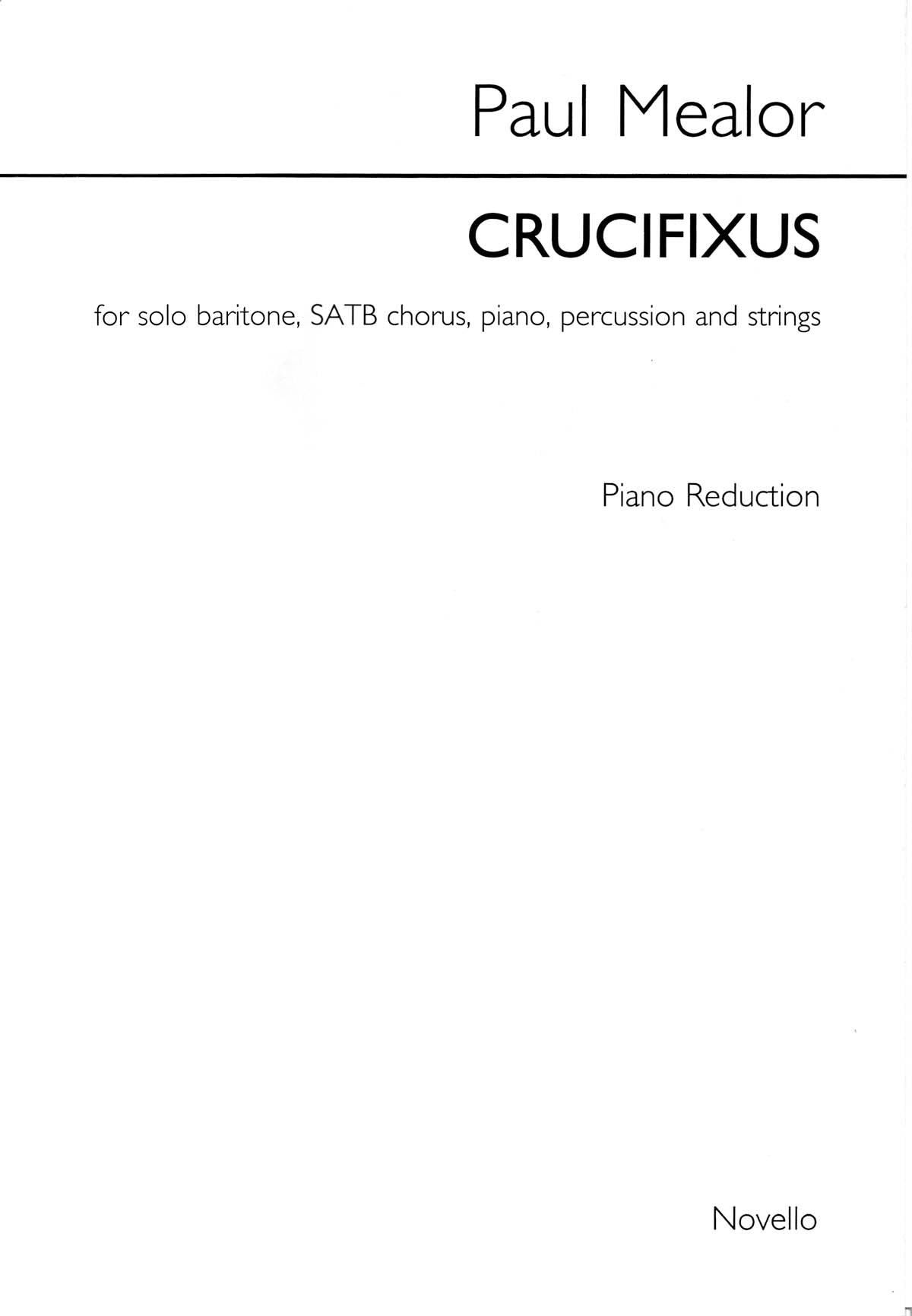 Crucifixus– Musical Resources