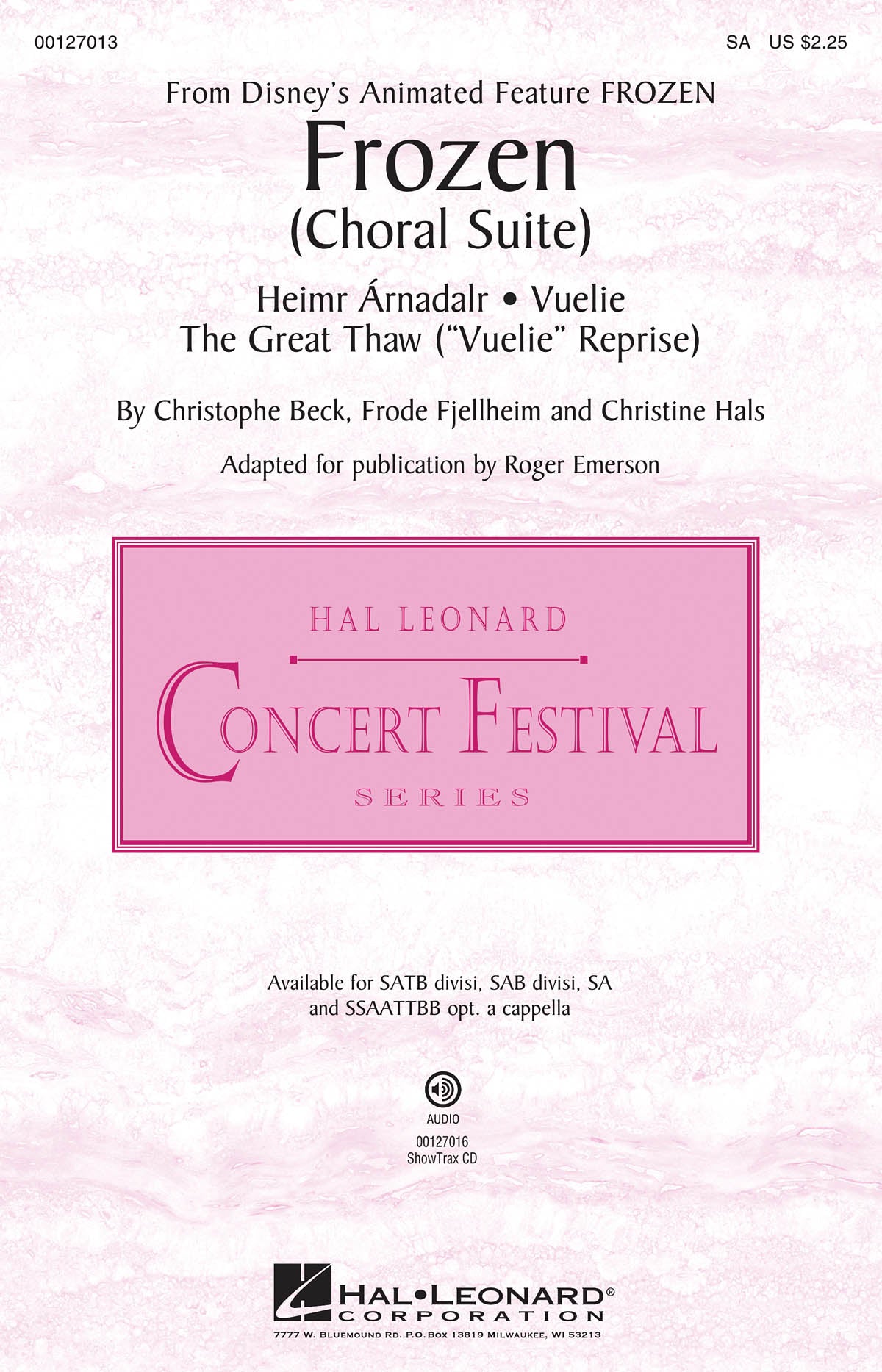 Frozen (Choral Suite)– Musical Resources