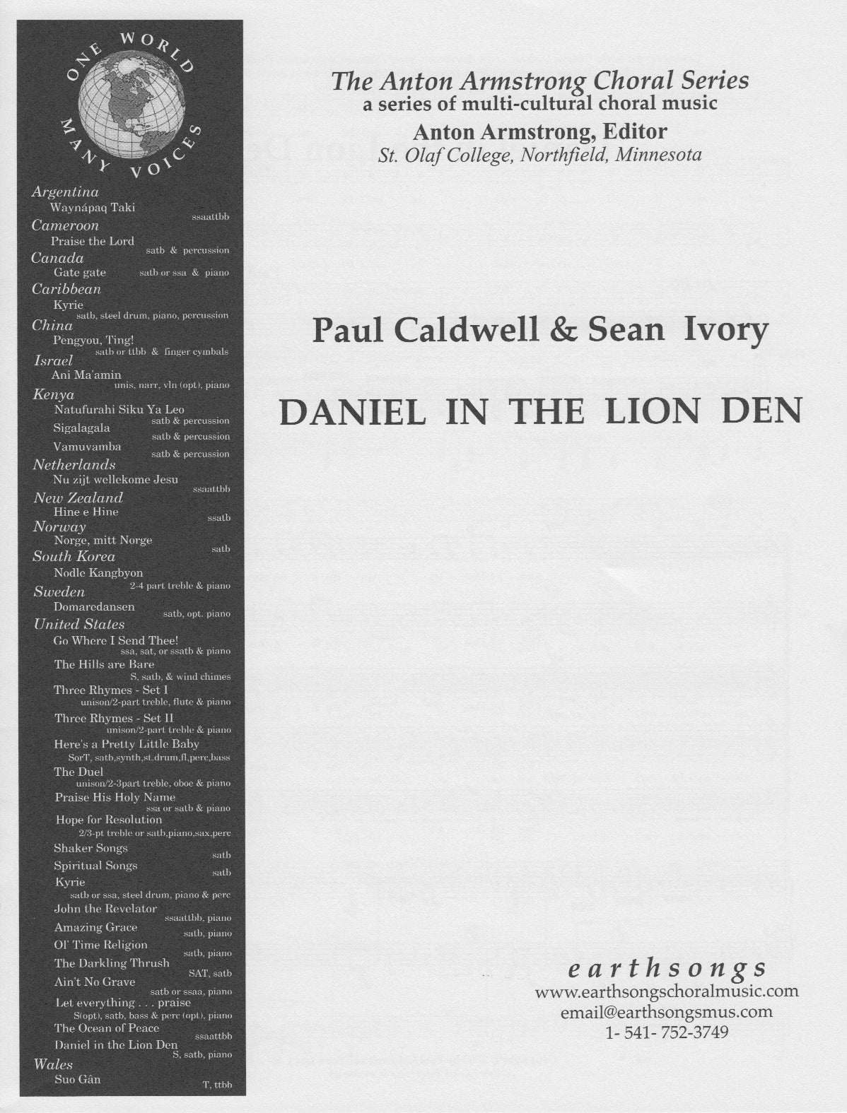 Daniel in the Lion Den– Musical Resources